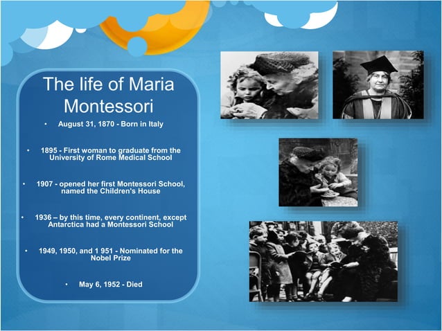 Maria Montessori | PPTX | Daycare and Pre-School | Parenting
