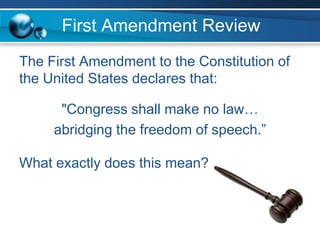Student Free Speech | PPTX
