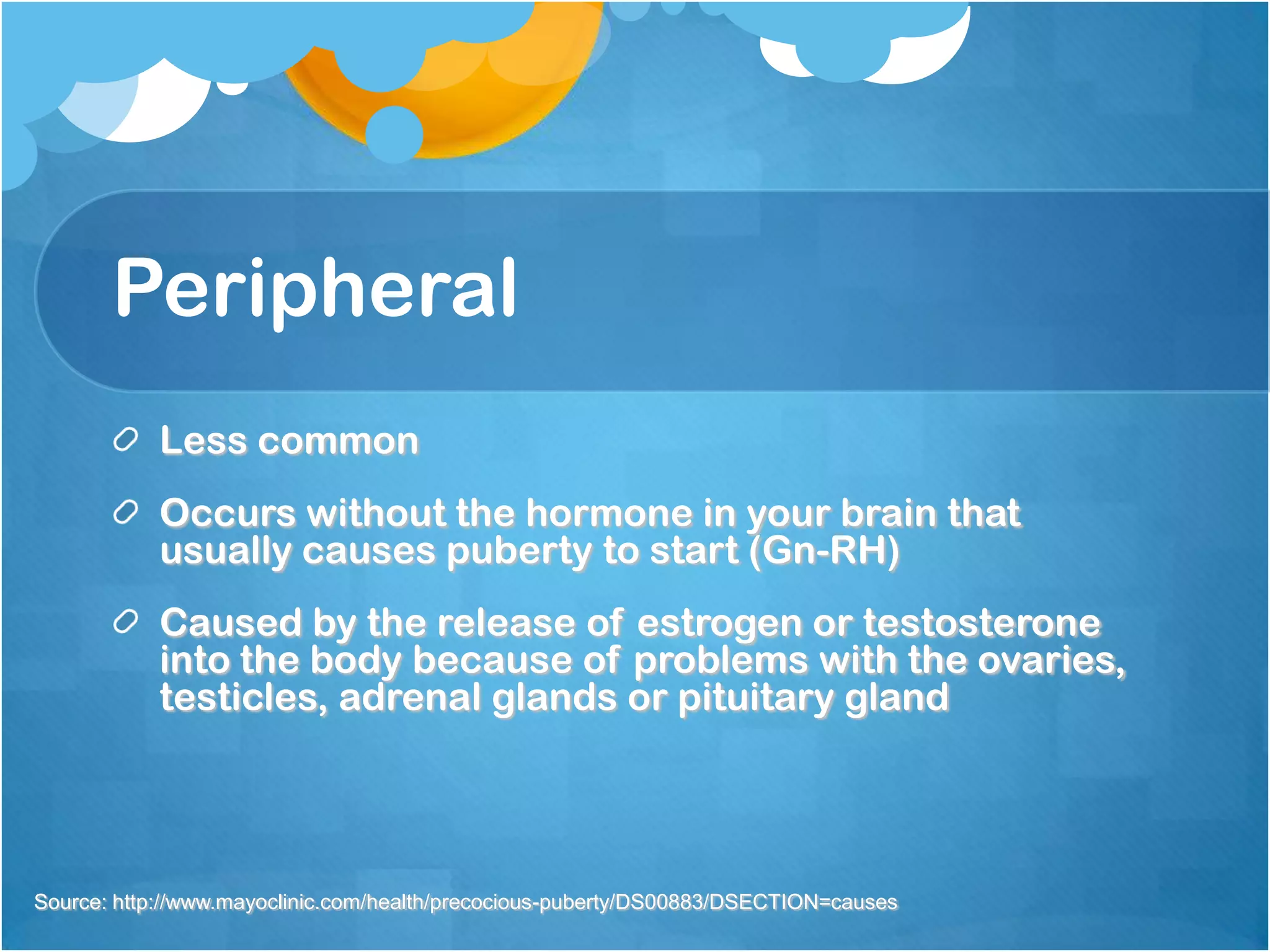 Precocious Puberty | PPTX