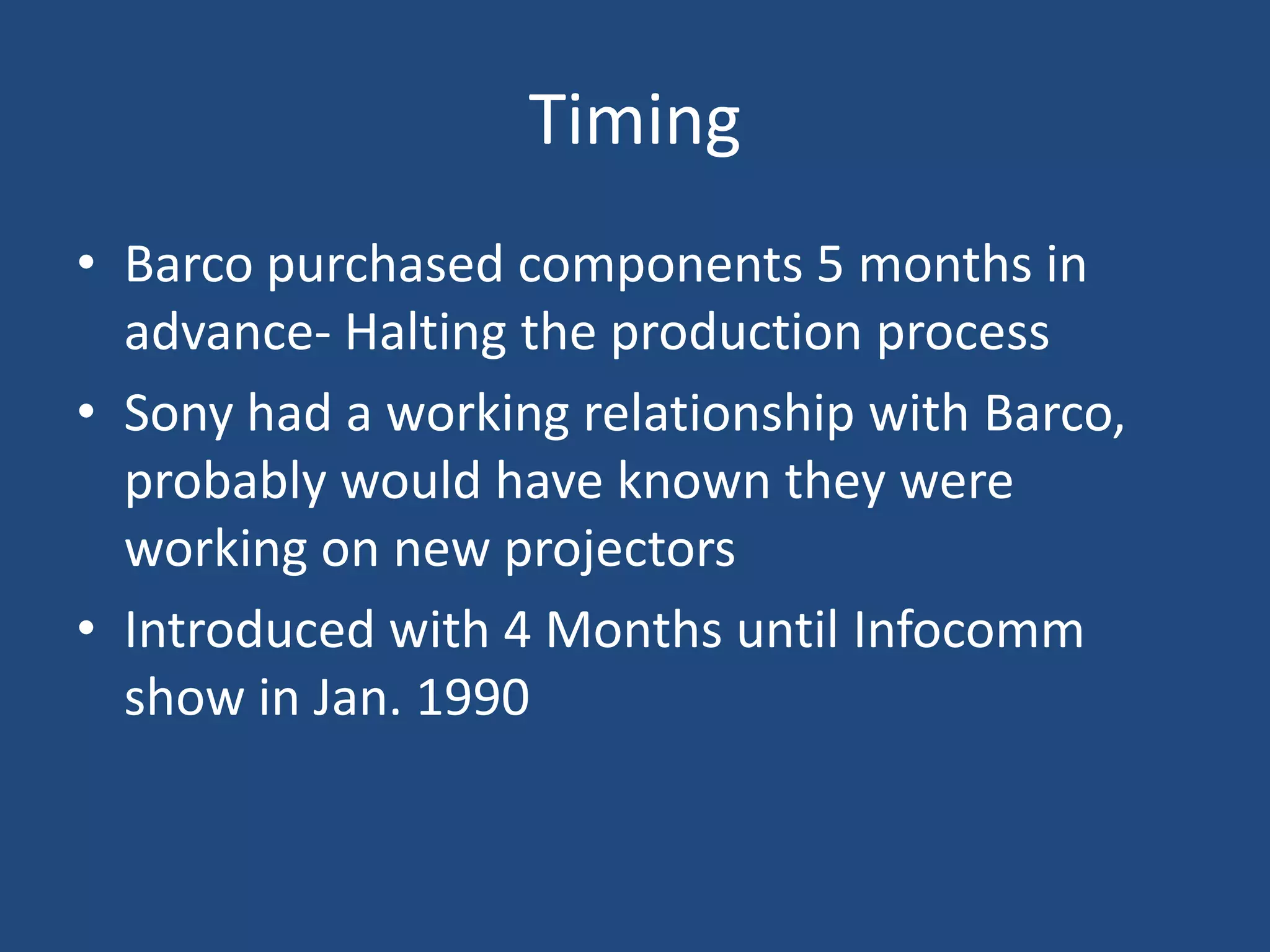 Barco Projection Systems Case Study | PPTX