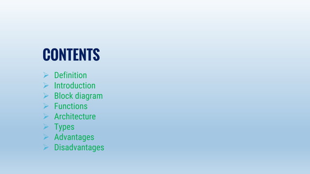 Computer architecture | PPTX
