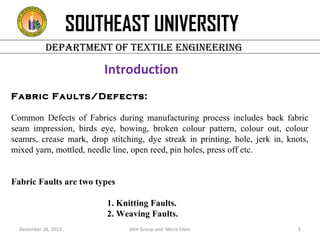 Fabric & Garments Faults & it’s Remedeys | PPT