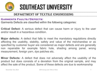 Fabric & Garments Faults & it’s Remedeys | PPT