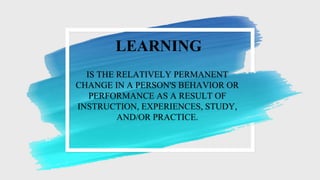 theories of learning | PPTX