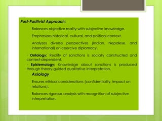 The PhD Viva Voice Presentation on Coercive Diplomacy | PPTX