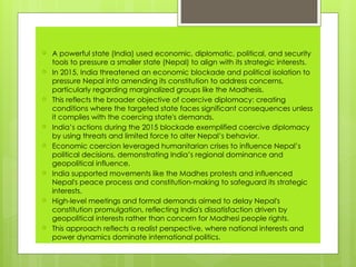 The PhD Viva Voice Presentation on Coercive Diplomacy | PPTX