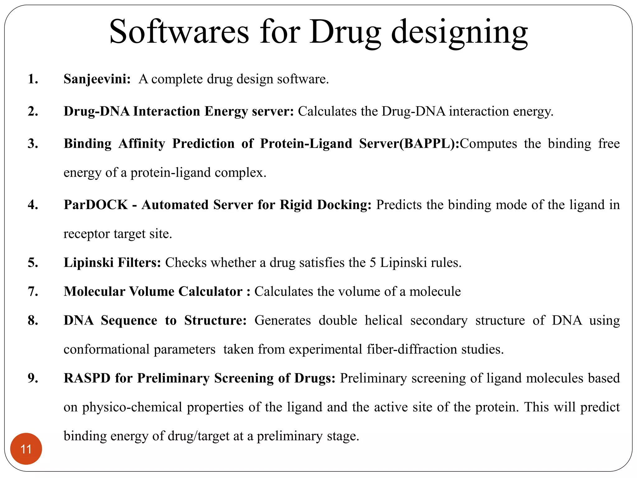 presentation on in silico studies | PPTX