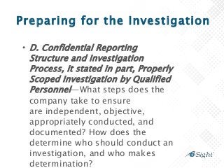 Everything You Need to Get E&C Investigations Right (According to the ...