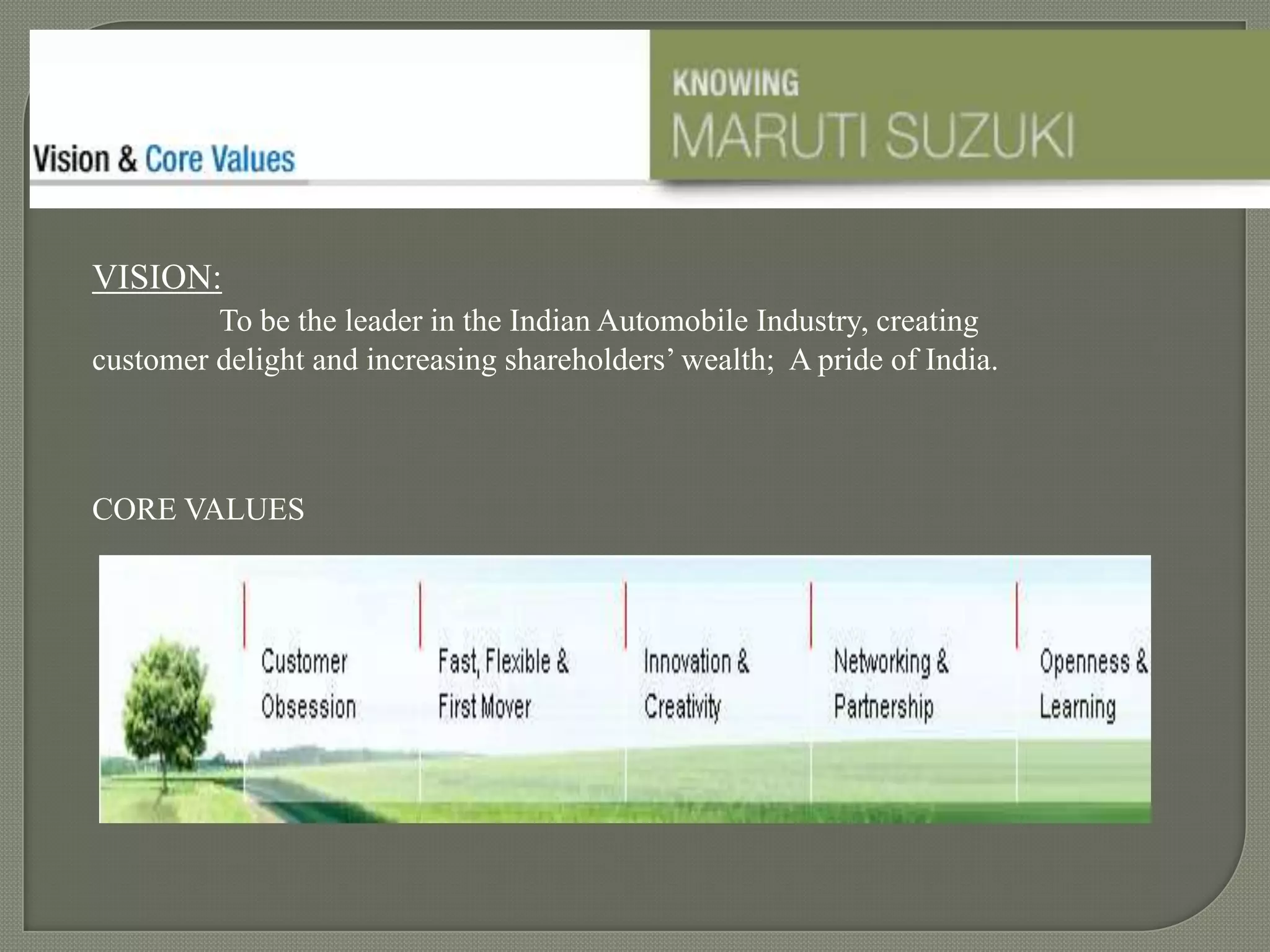 maruti suzuki overview | PPTX