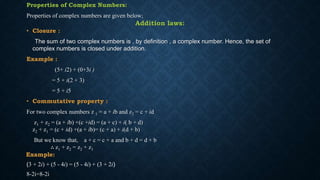 Complex numbers | PPT