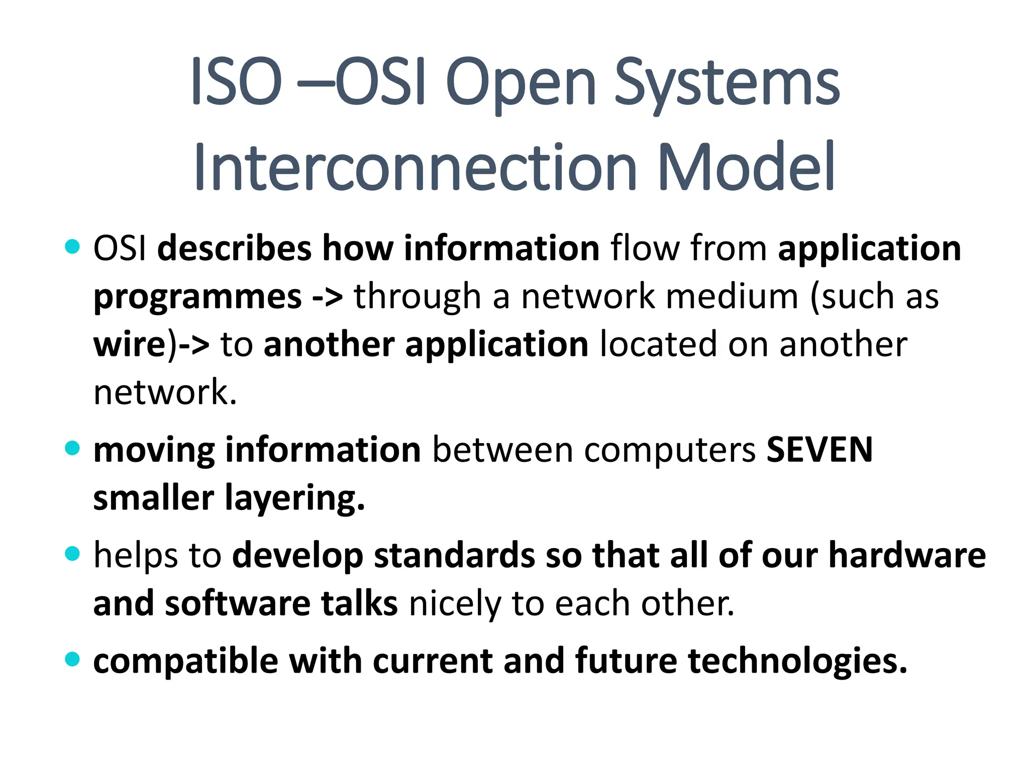 Open system interference reference model.pptx | Computer Networking | Computing