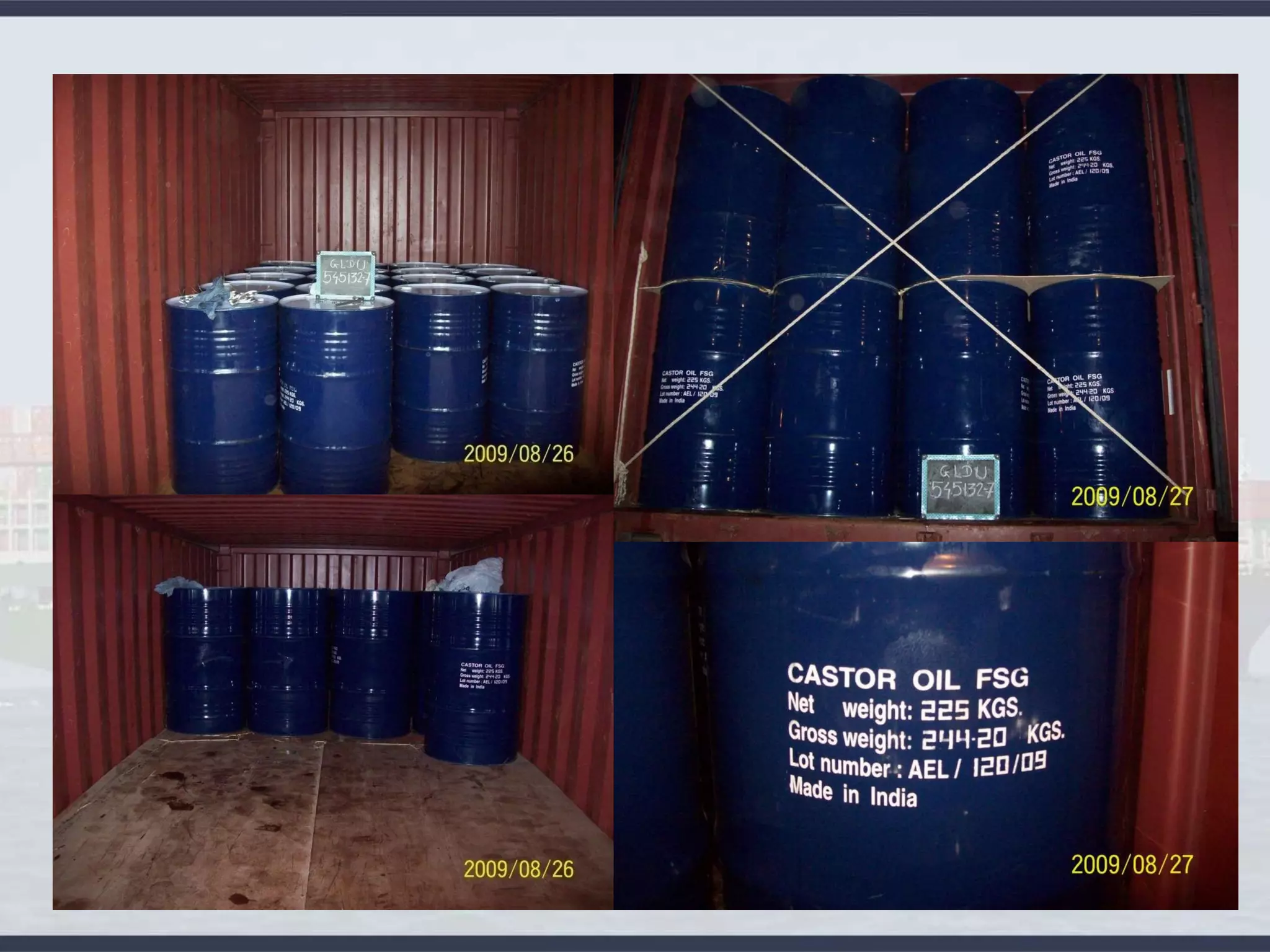 Castor Oil and it’s Derivatives : Packaging, Logistic Planning & SCM ...