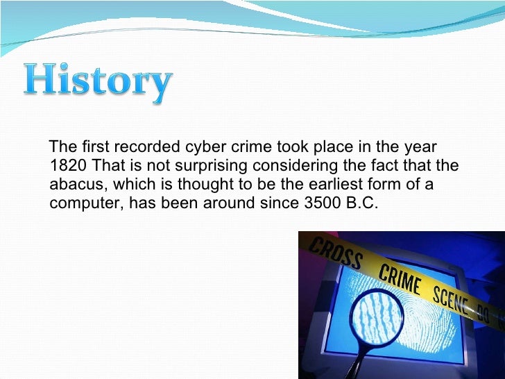 Presentation On Cyber Crime And Security