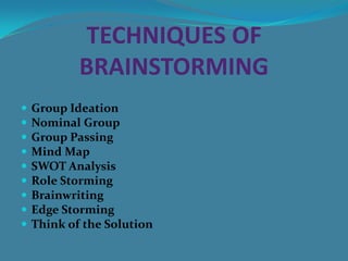 opportunity and idea generation | PPTX