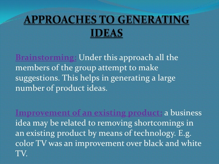concept generation slideshare