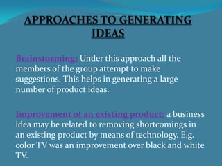 opportunity and idea generation | PPTX