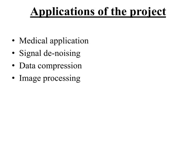 Discrete Wavelet Transform Pptx