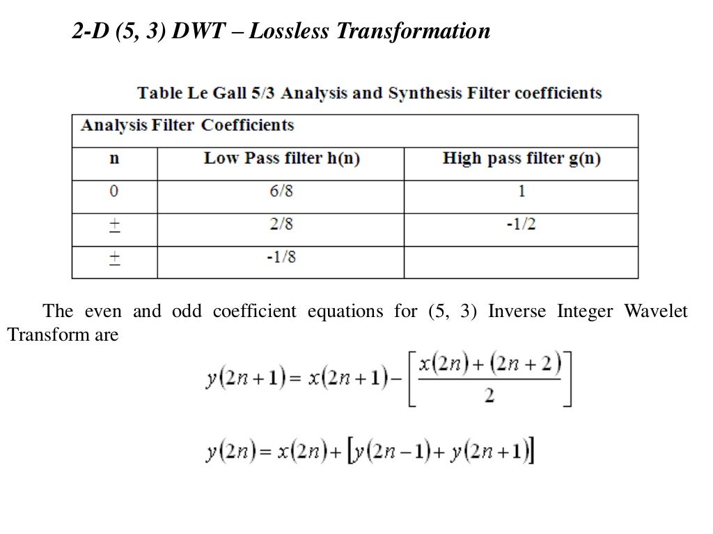 discrete wavelet transform discrete wavelet transform