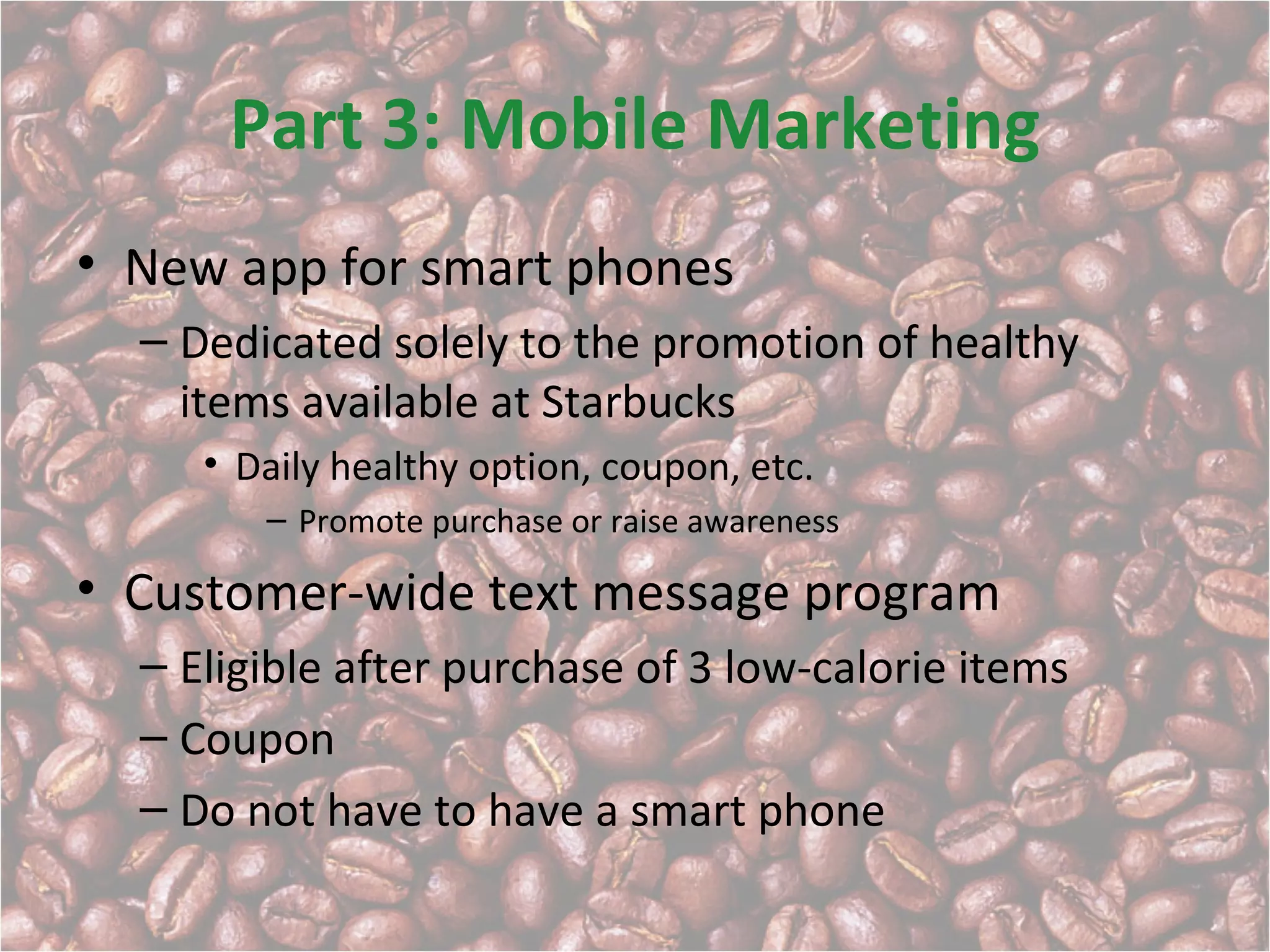 Starbucks Digital Marketing Campaign | PPT