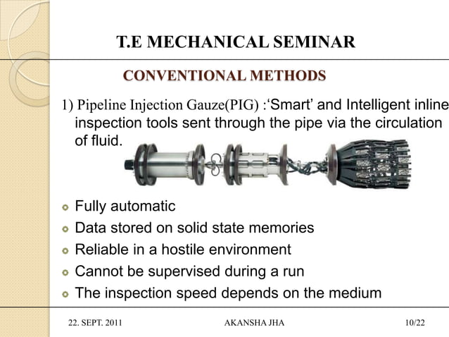 Crack detection in pipes | PPTX