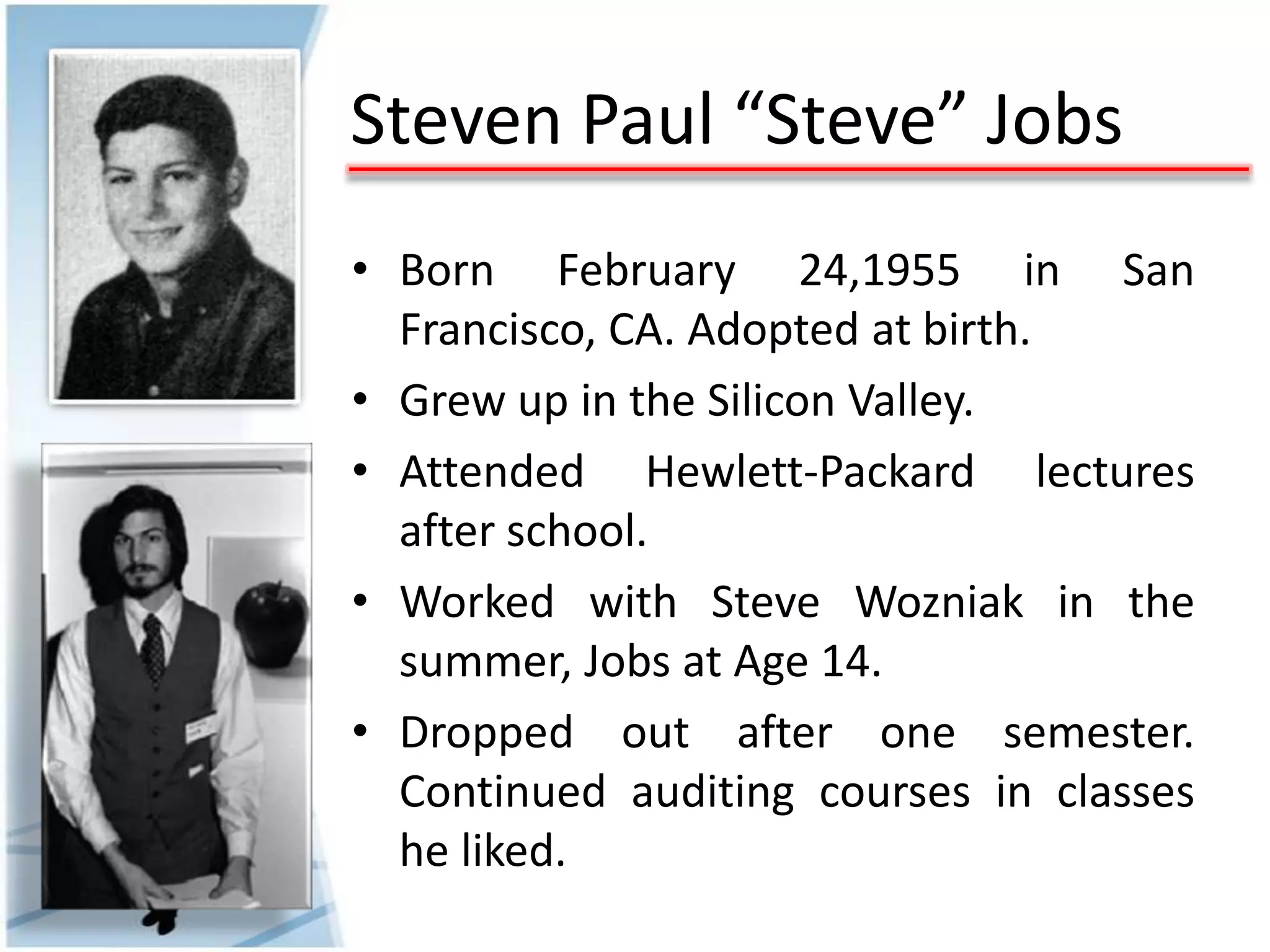 Life of Steve Jobs | PPTX
