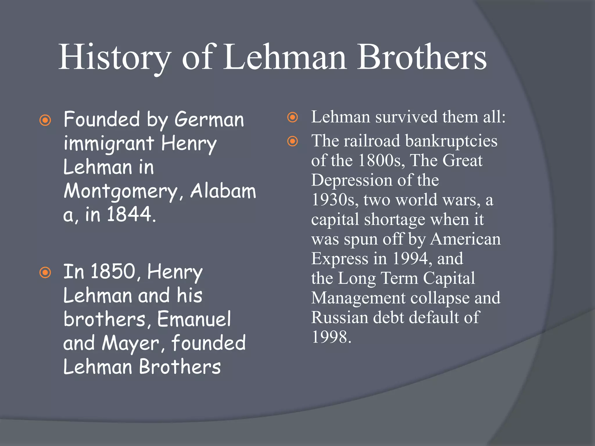 lehman brothers | PPTX