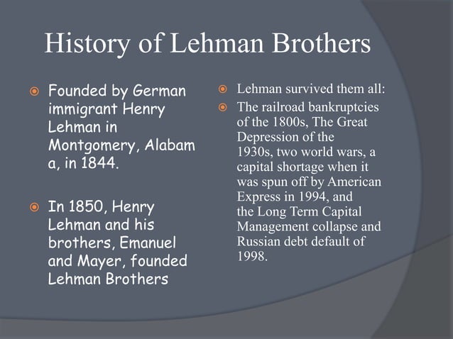 lehman brothers | PPTX