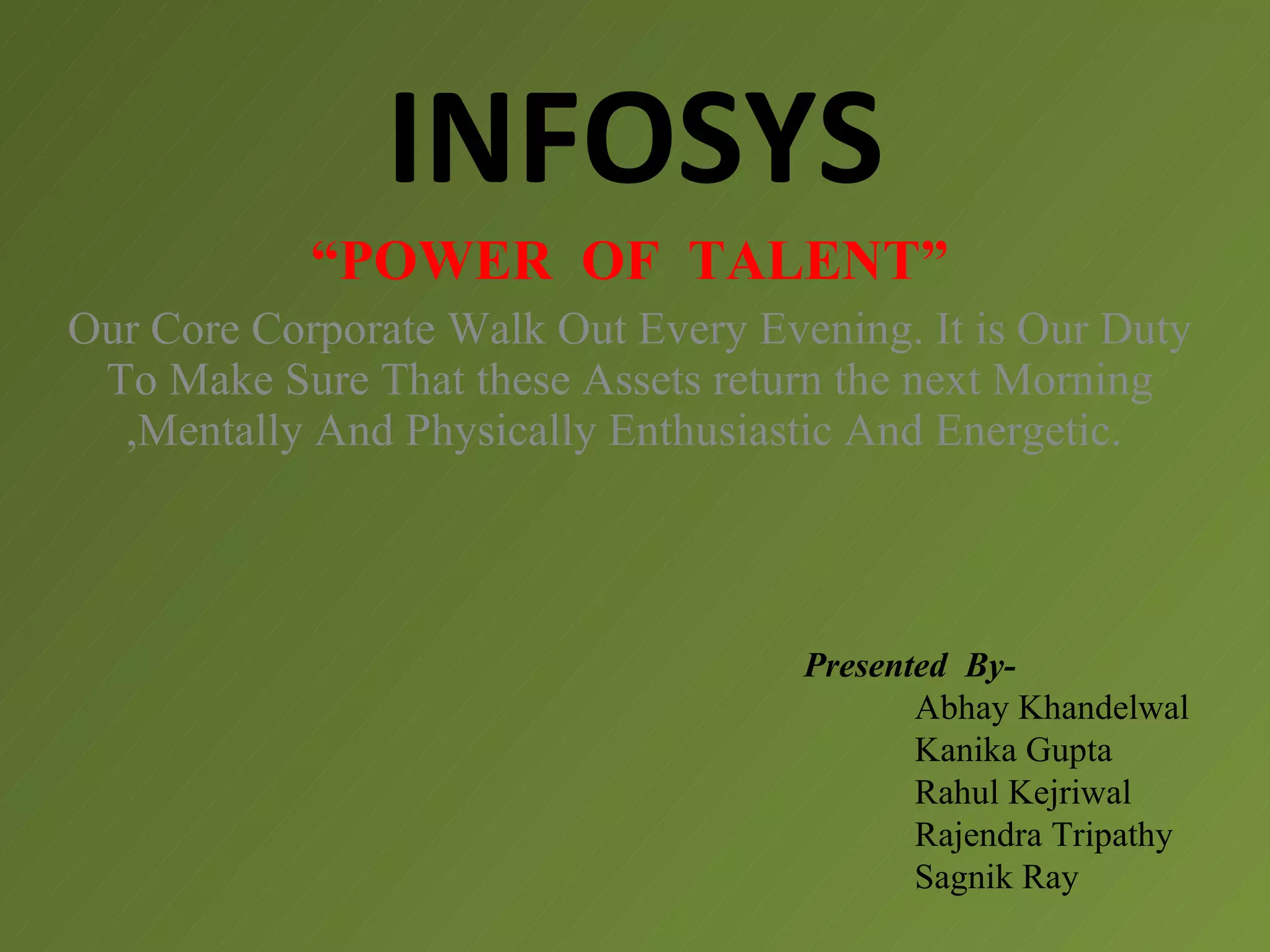Financial statements analysis of Infosys annual report 2007-08 | PPT
