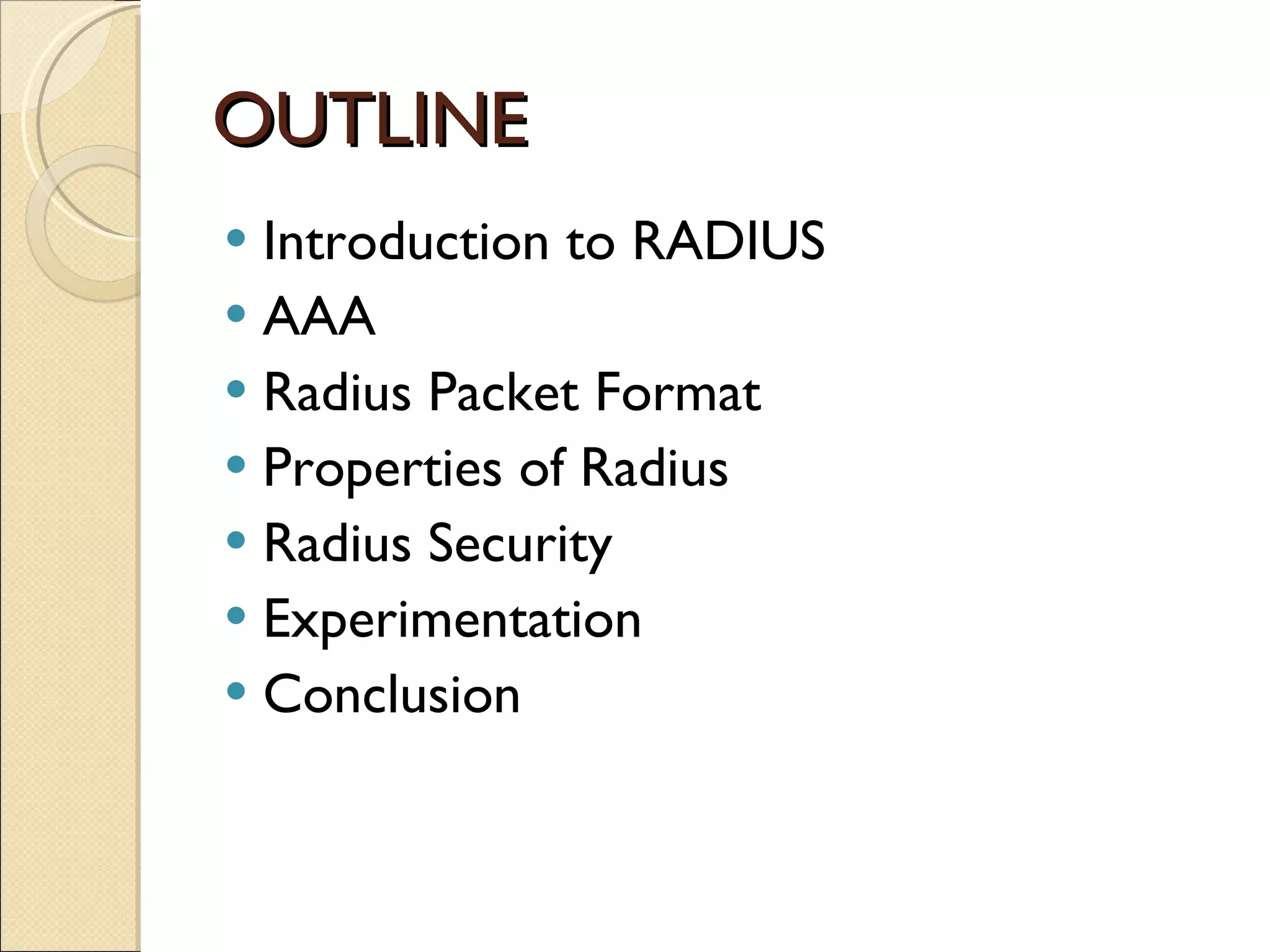 RADIUS | PPT