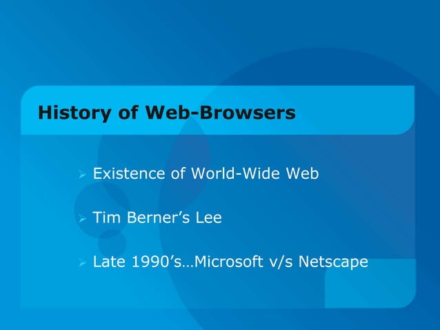 Research on Web Browsers ppt | PPTX | Browsers | Computer Software and Applications