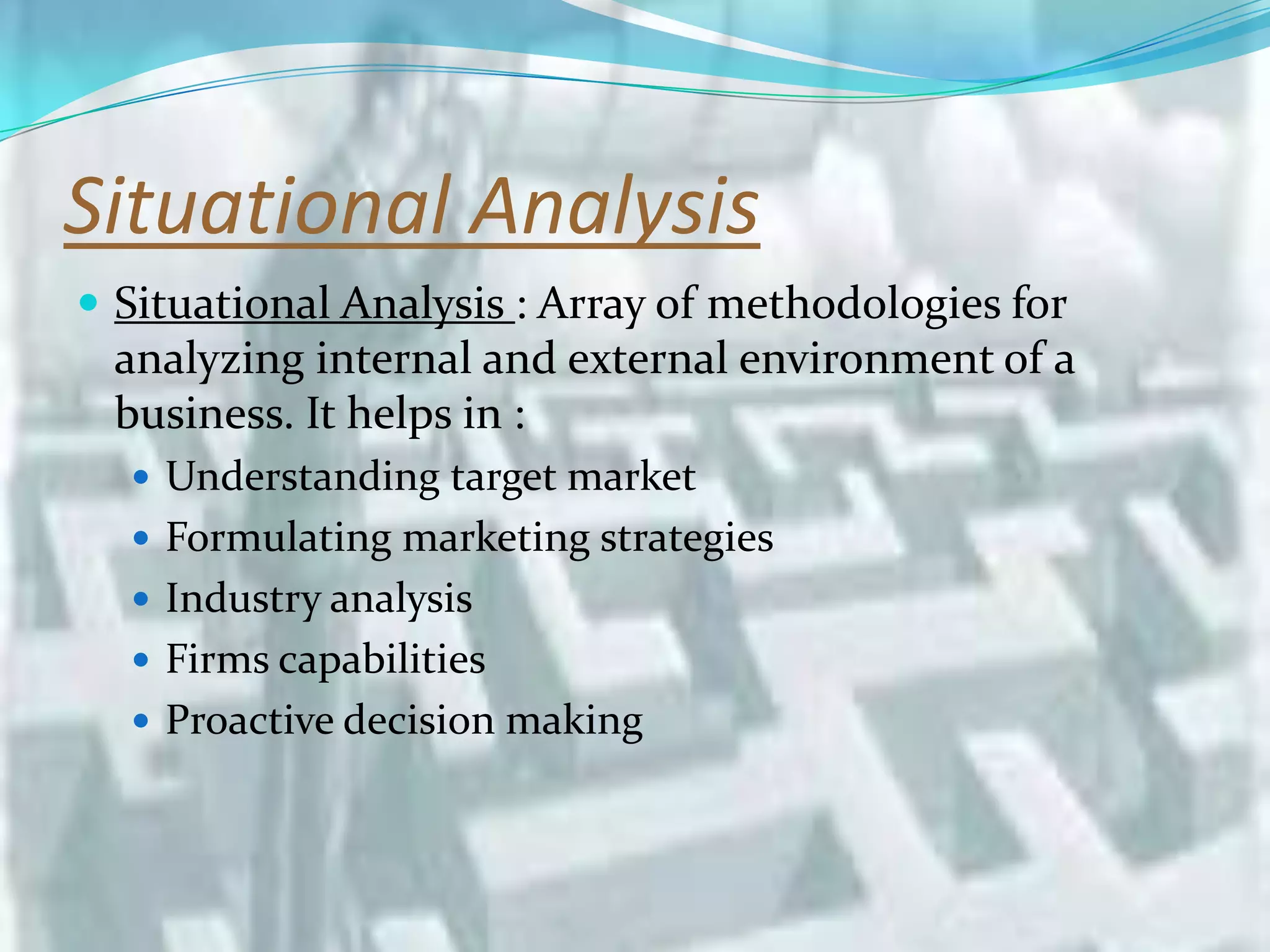 Situational analysis, Business strategy and BCG matrix | PPTX