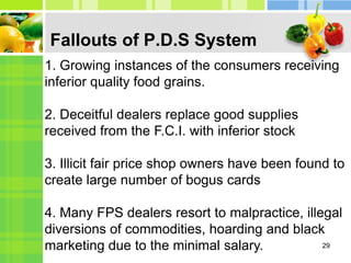 food production distribution & storage in india | PPTX