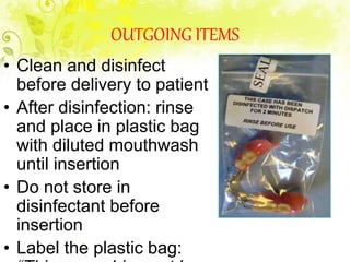 STERILIZATION AND DISINFECTION IN A DENTAL CLINIC ppt | PPTX