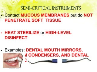 STERILIZATION AND DISINFECTION IN A DENTAL CLINIC ppt | PPTX