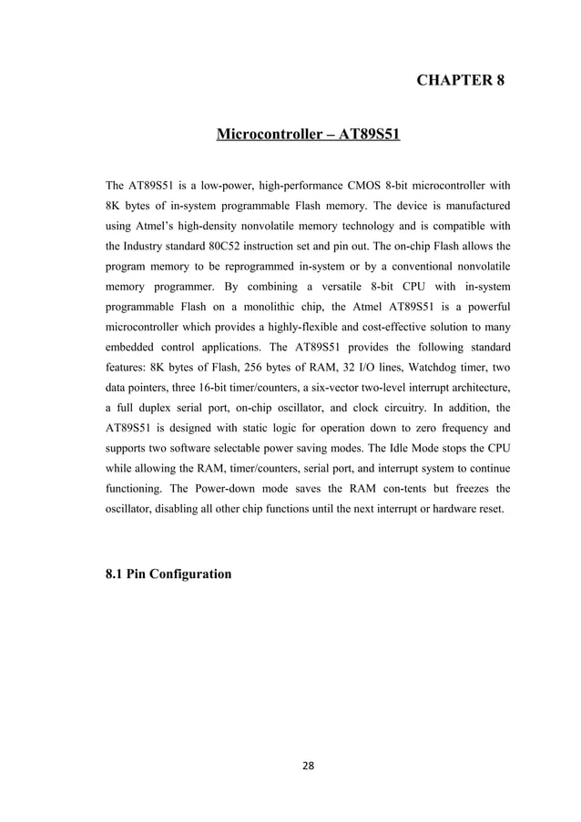 embedded system report | PDF