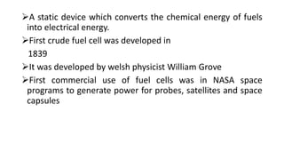 fuel cell technology | PPTX