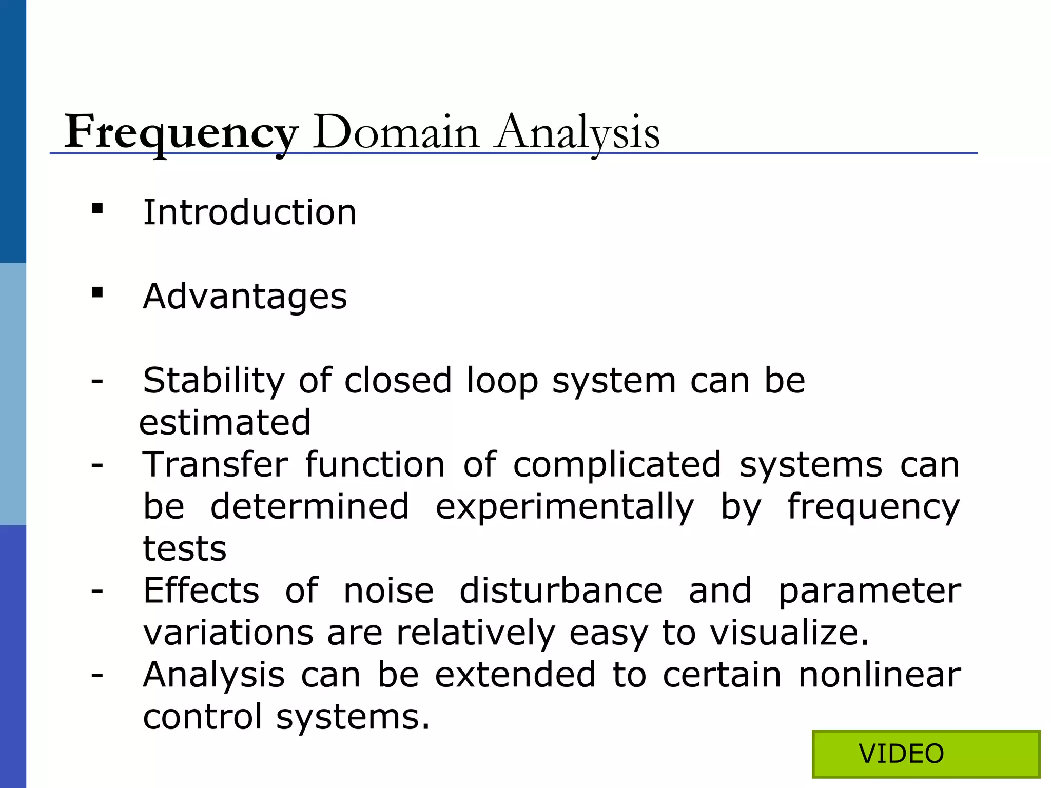 Ppt On Time Domain And Frequency Domain Analysis Ppt