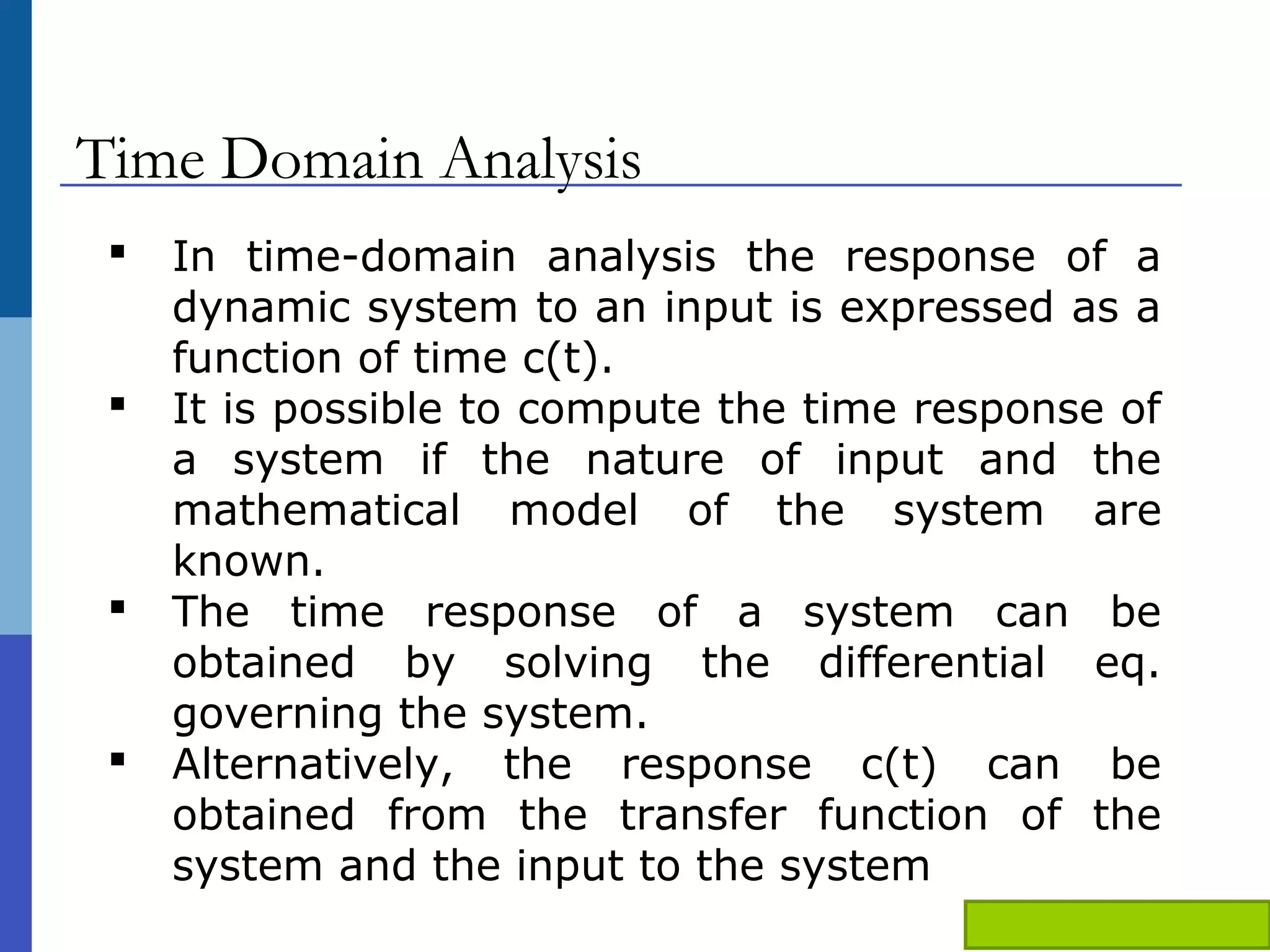 ppt on Time Domain and Frequency Domain Analysis | PPT