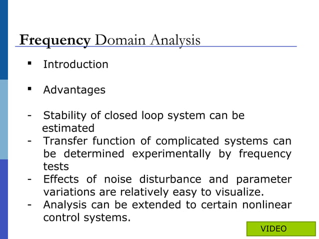 ppt on Time Domain and Frequency Domain Analysis | PPT