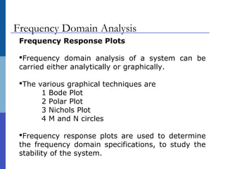 ppt on Time Domain and Frequency Domain Analysis | PPT