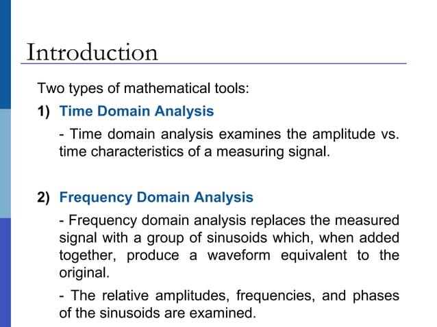 ppt on Time Domain and Frequency Domain Analysis | PPT