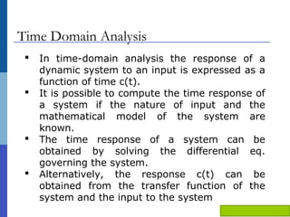 ppt on Time Domain and Frequency Domain Analysis | PPT
