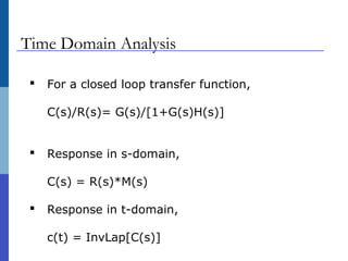 ppt on Time Domain and Frequency Domain Analysis | PPT