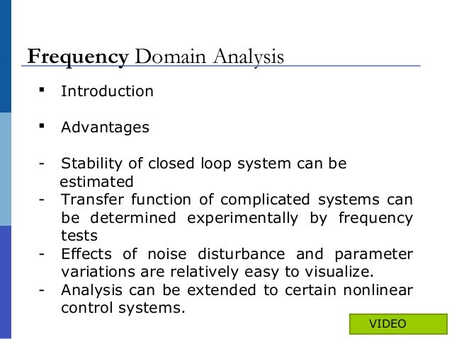 Ppt On Time Domain And Frequency Domain Analysis