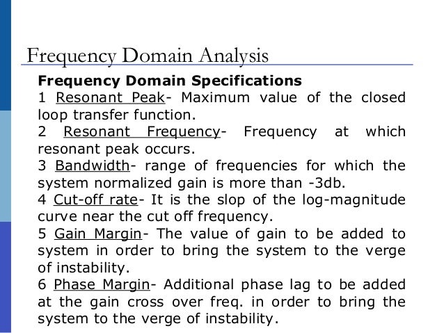 Ppt On Time Domain And Frequency Domain Analysis