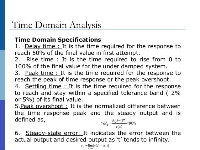 Ppt On Time Domain And Frequency Domain Analysis