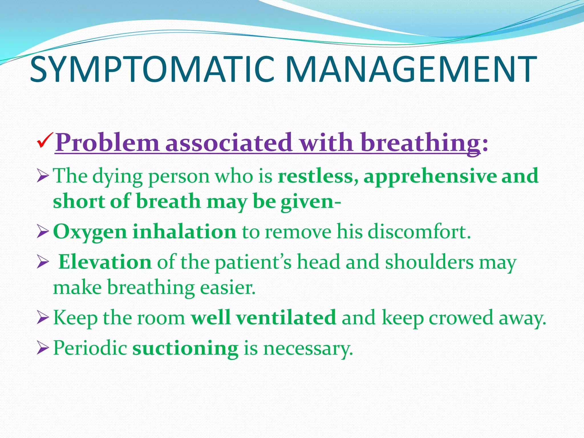 care of dying patient | PPTX