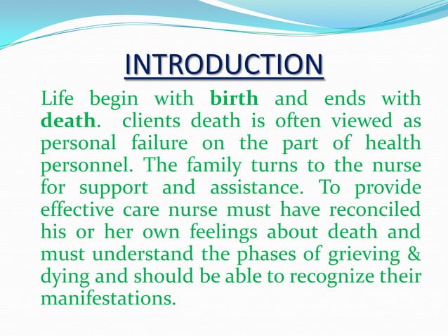 care of dying patient | PPTX