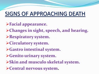 care of dying patient | PPTX