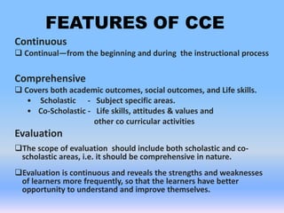 PRESENTATION ON CCE [ IX & X ] | PPTX